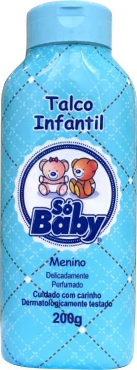 Talco Perfumado Só Baby 200g Menino - Lari Moon
